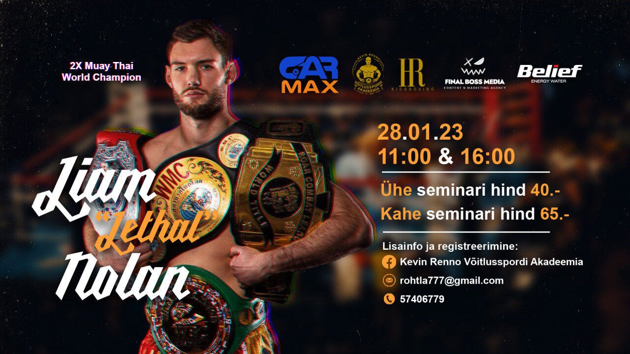 Liam Nolani seminar on välja müüdud - GoodFight