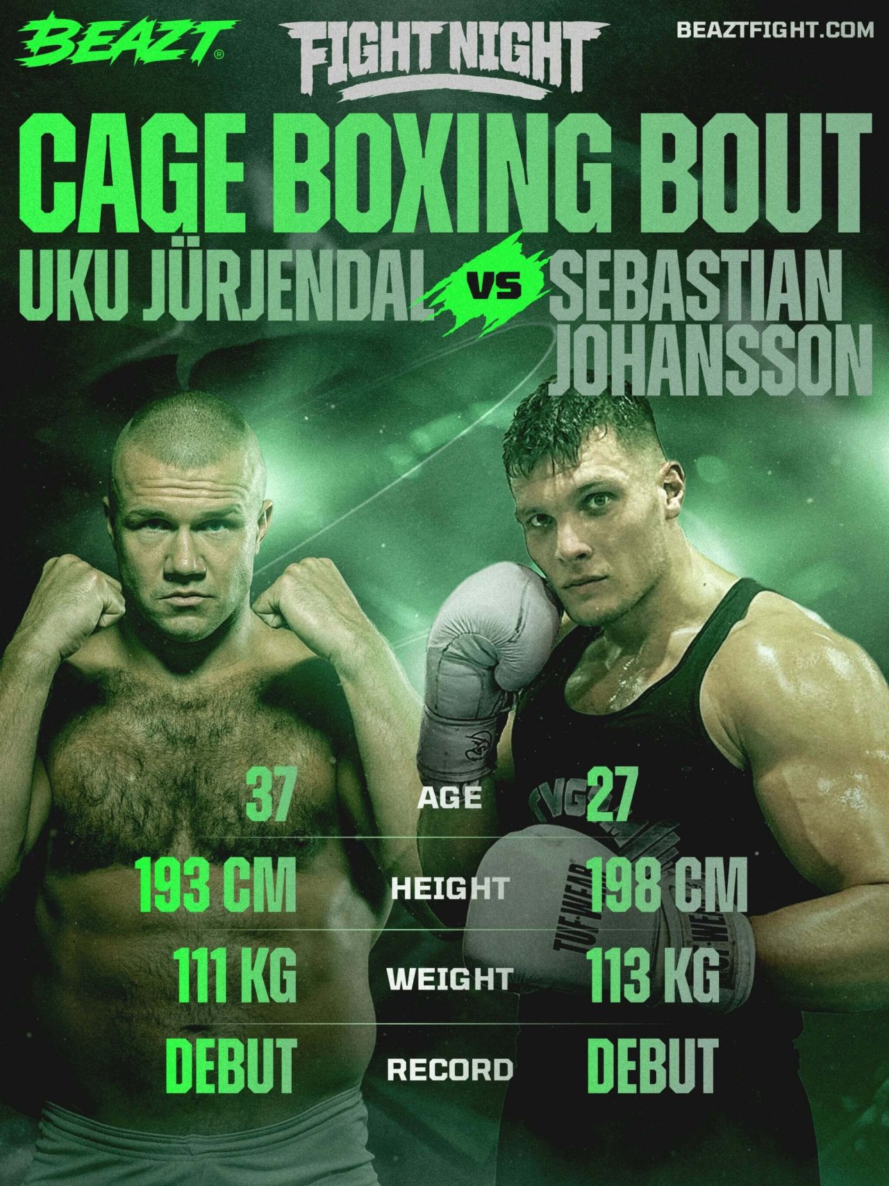 VIDEO! Uku Jürjendal läheb Beazt Fight Nightil vastamisi Sebastian ...